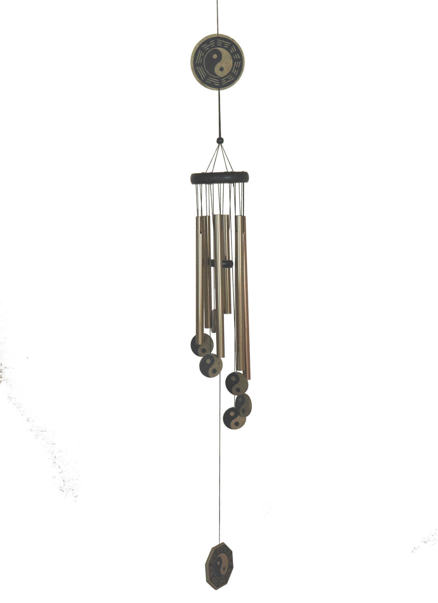 Arlmont & Co. Feng Shui 6-Rod Yinyang Wind Chime | Wayfair
