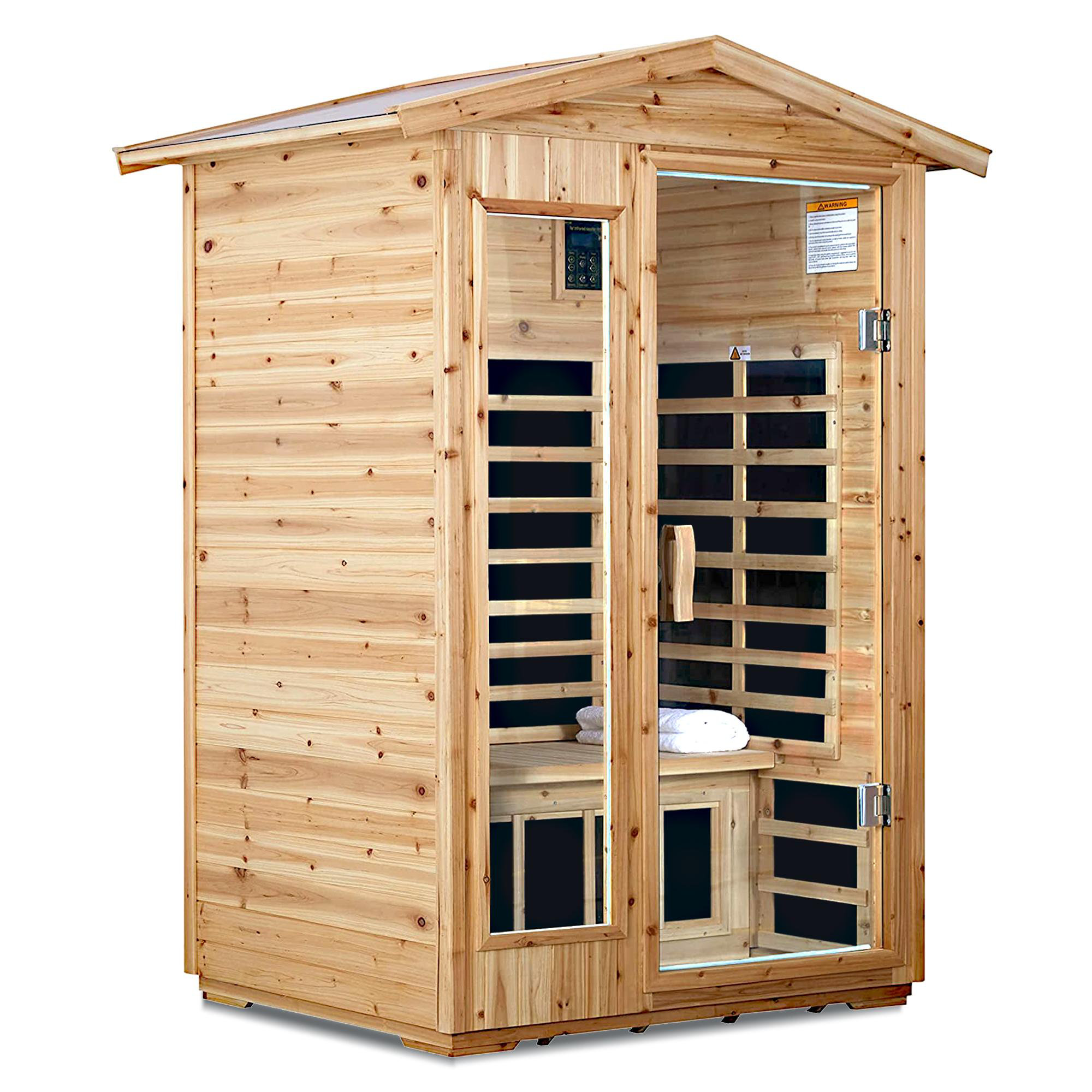 VENUE INDUSTRIES, LLC Two person Far infrared old fir outdoor sauna ...