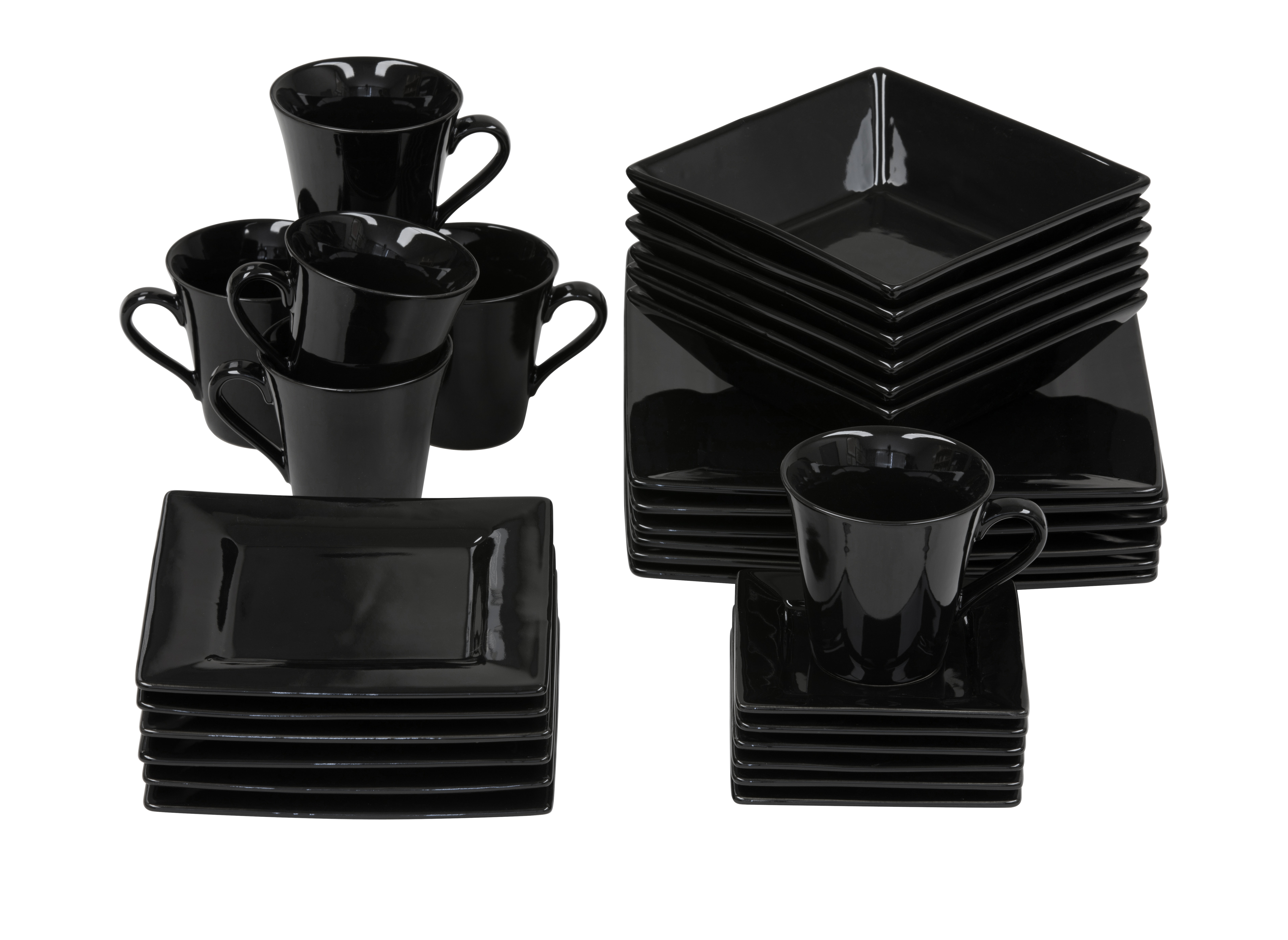 Ten Strawberry Street Nova Square 30 Piece Dinnerware Set, Service for ...