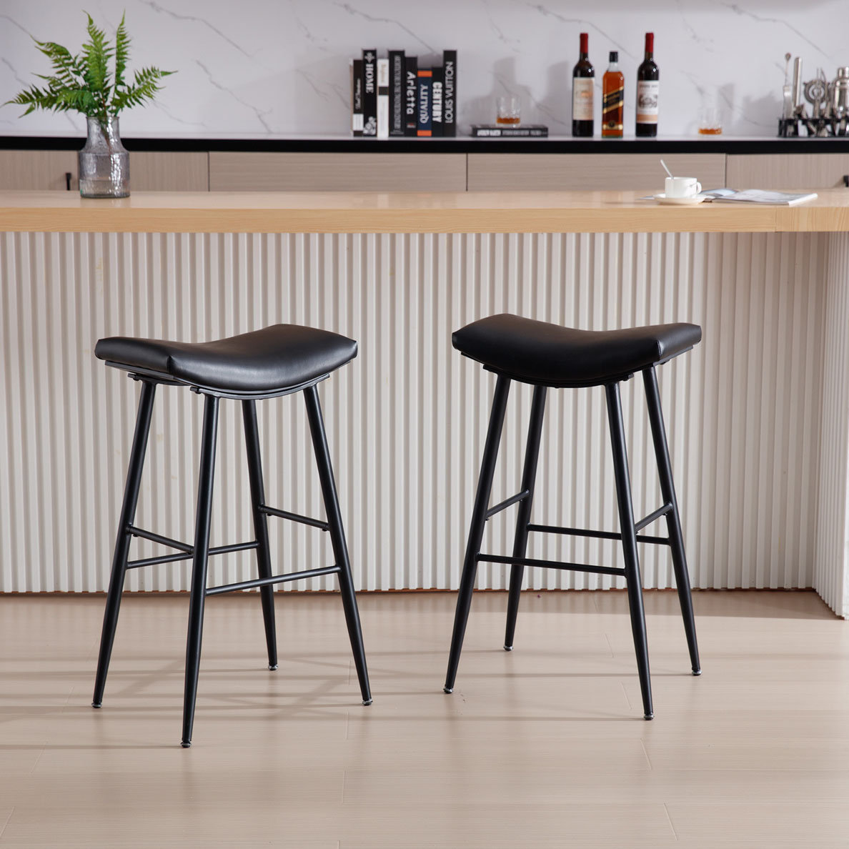 George Oliver Angela Bar Stools Set of 2 | Wayfair