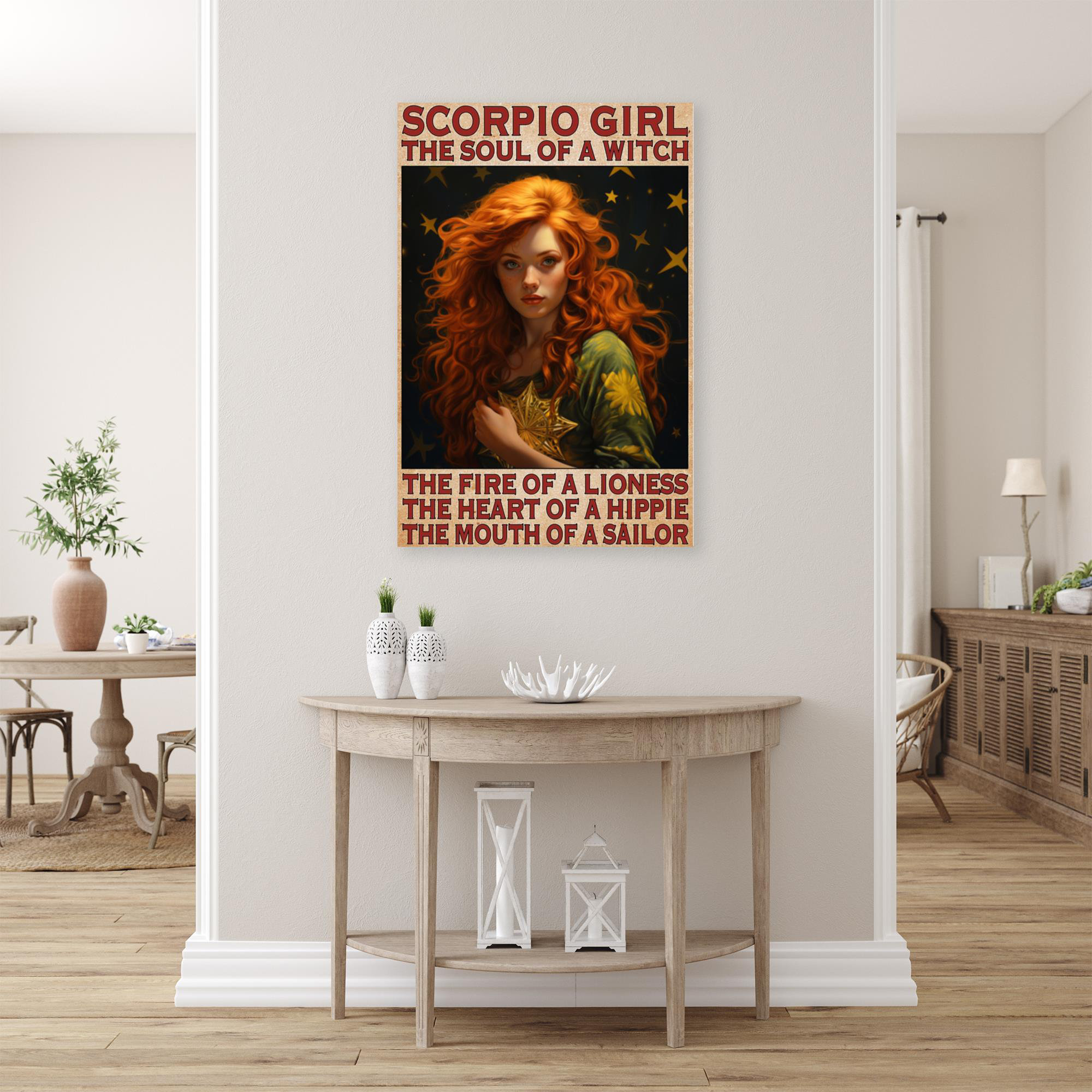 Trinx Scorpio Girl The Soul Of A Witch - 1 Piece Rectangle Graphic Art ...