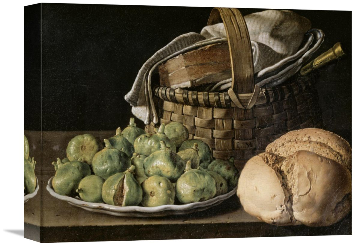 Global Gallery 'Still Life with Figs' by Luis Egidio Melendez Painting ...