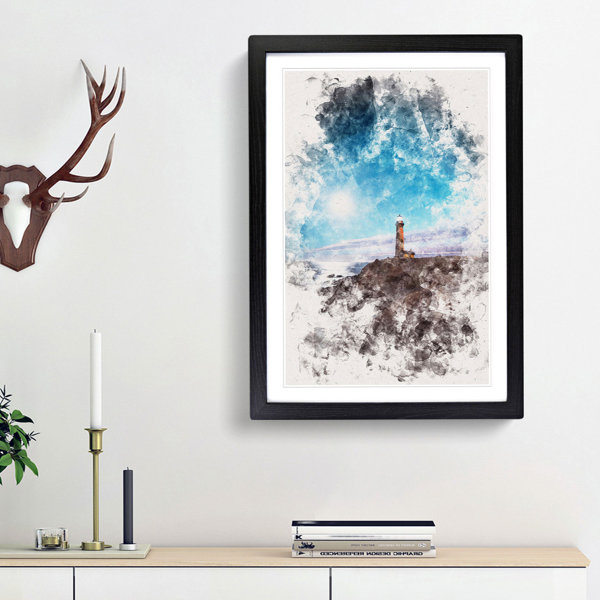 East Urban Home Pigeon Point Lighthouse - Picture Frame Painting Print ...