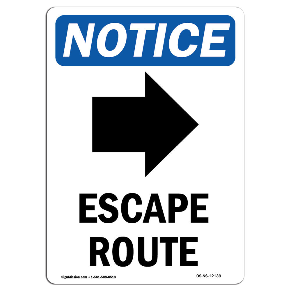 SignMission Escape Route Sign | Wayfair