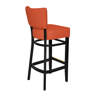 BFM Seating Madison Barstool Dark Mahogany with Grade 4 STT-007 Gauze ...