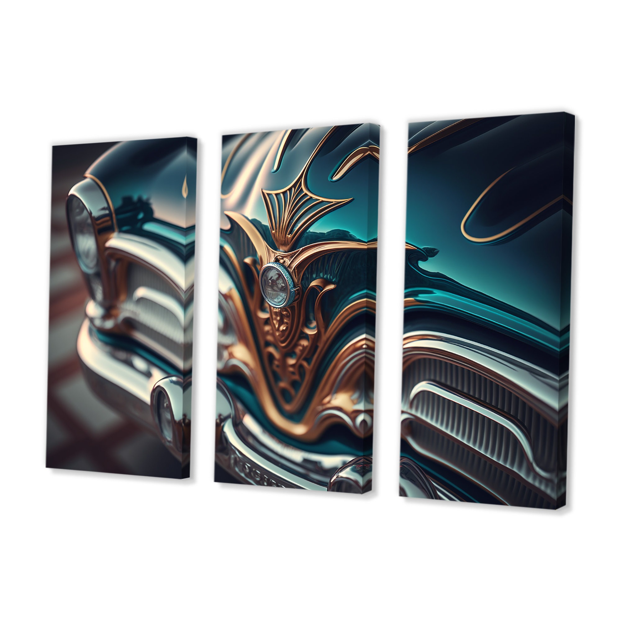 Latitude Run® Vintage Retro Car During Golden Hour VI Vintage Retro Car ...