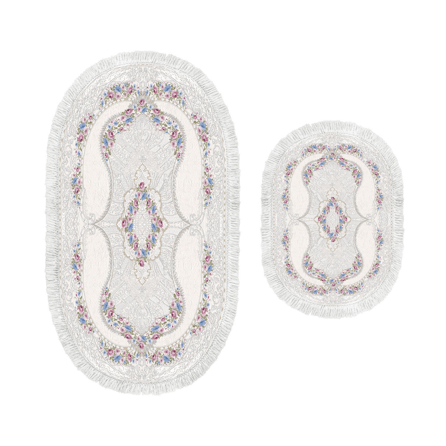 East Urban Home Bevan 2 Piece Bath Mat Set | Wayfair