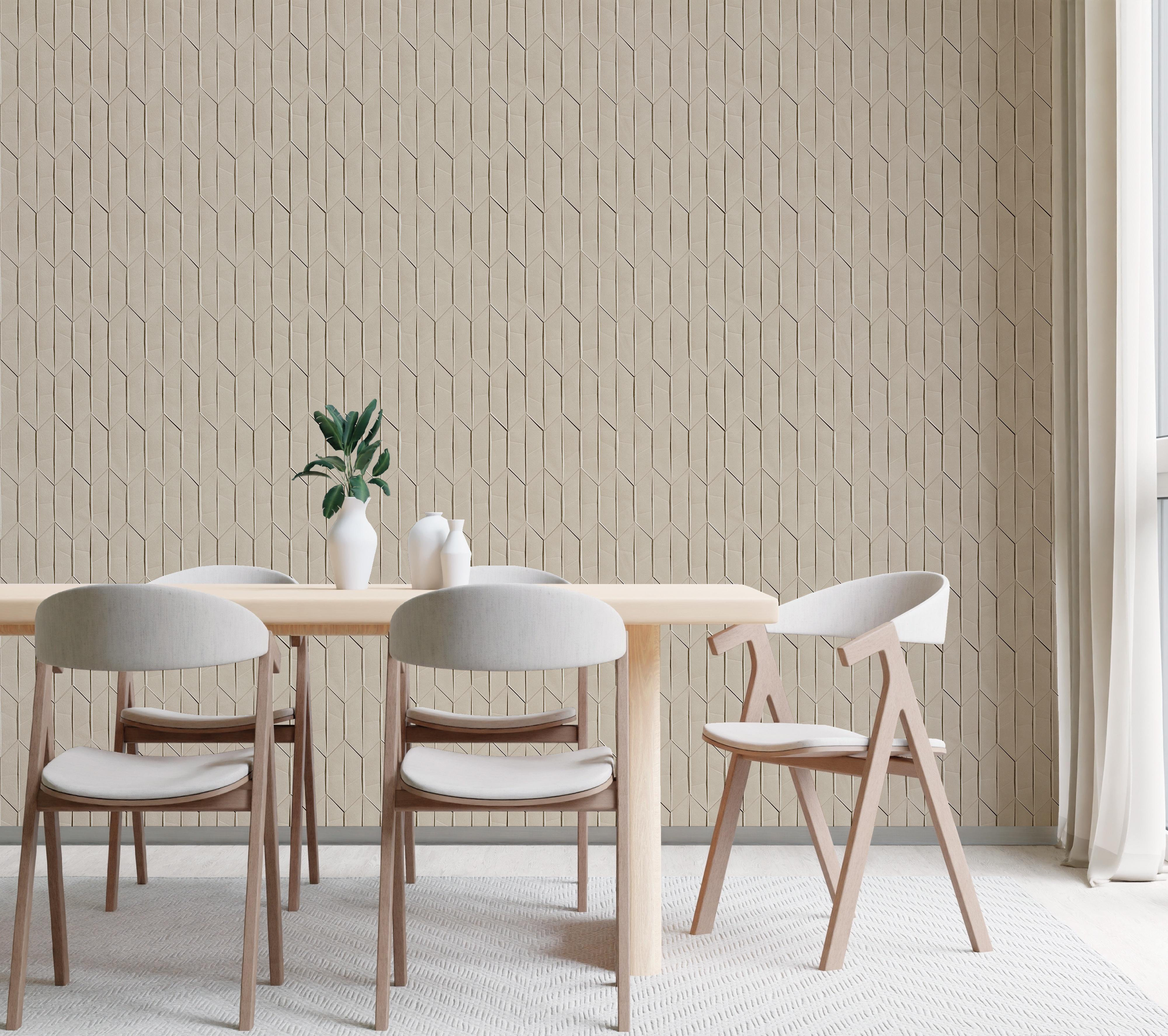 Wildon Home® Solvig Folded Paper Like Geometric 33'L x 21" W Wallpaper ...