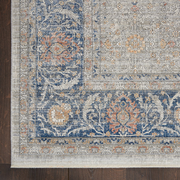 Birch Lane™ Tabitha Gray/Blue Rug | Wayfair