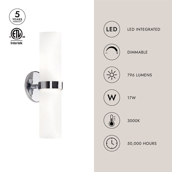Kuzco Lighting Milano Steel LED Armed Sconce | Perigold