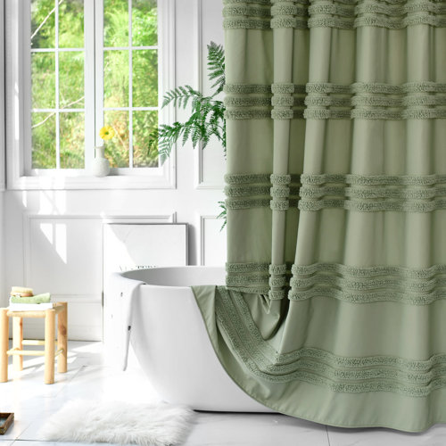 Green Shower Curtains & Shower Liners You'll Love