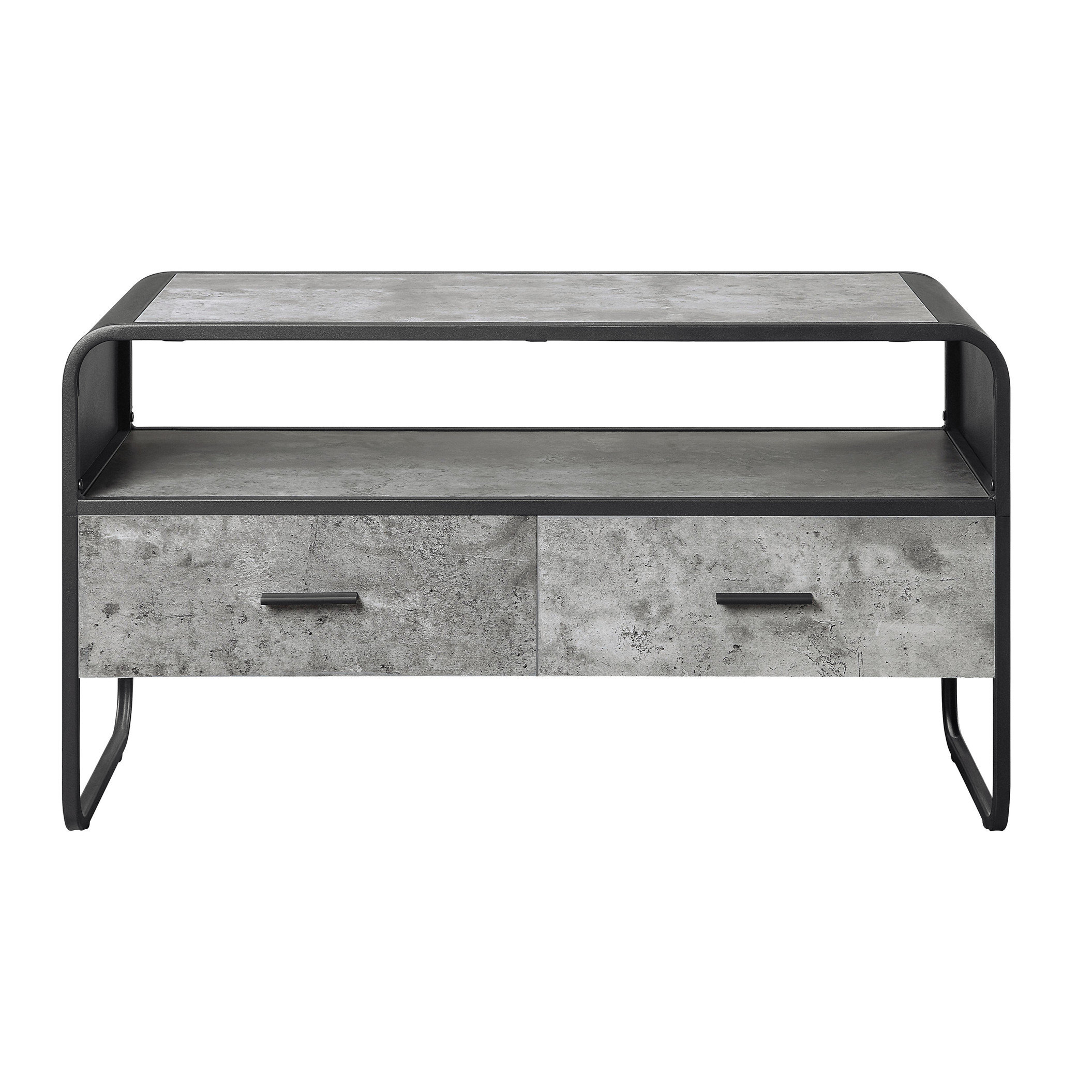 17 Stories Sophisticated 2-Drawer TV Stand for Stylish Home ...