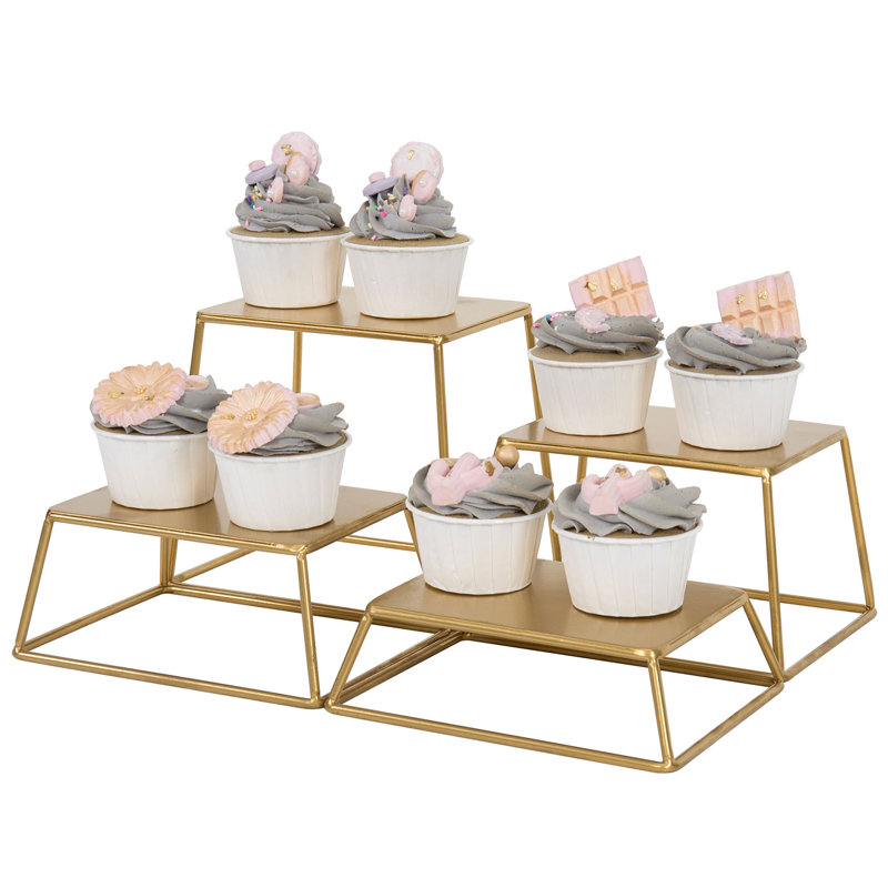 Everly Quinn 4 Piece Metal Food Display Stand & Reviews | Wayfair