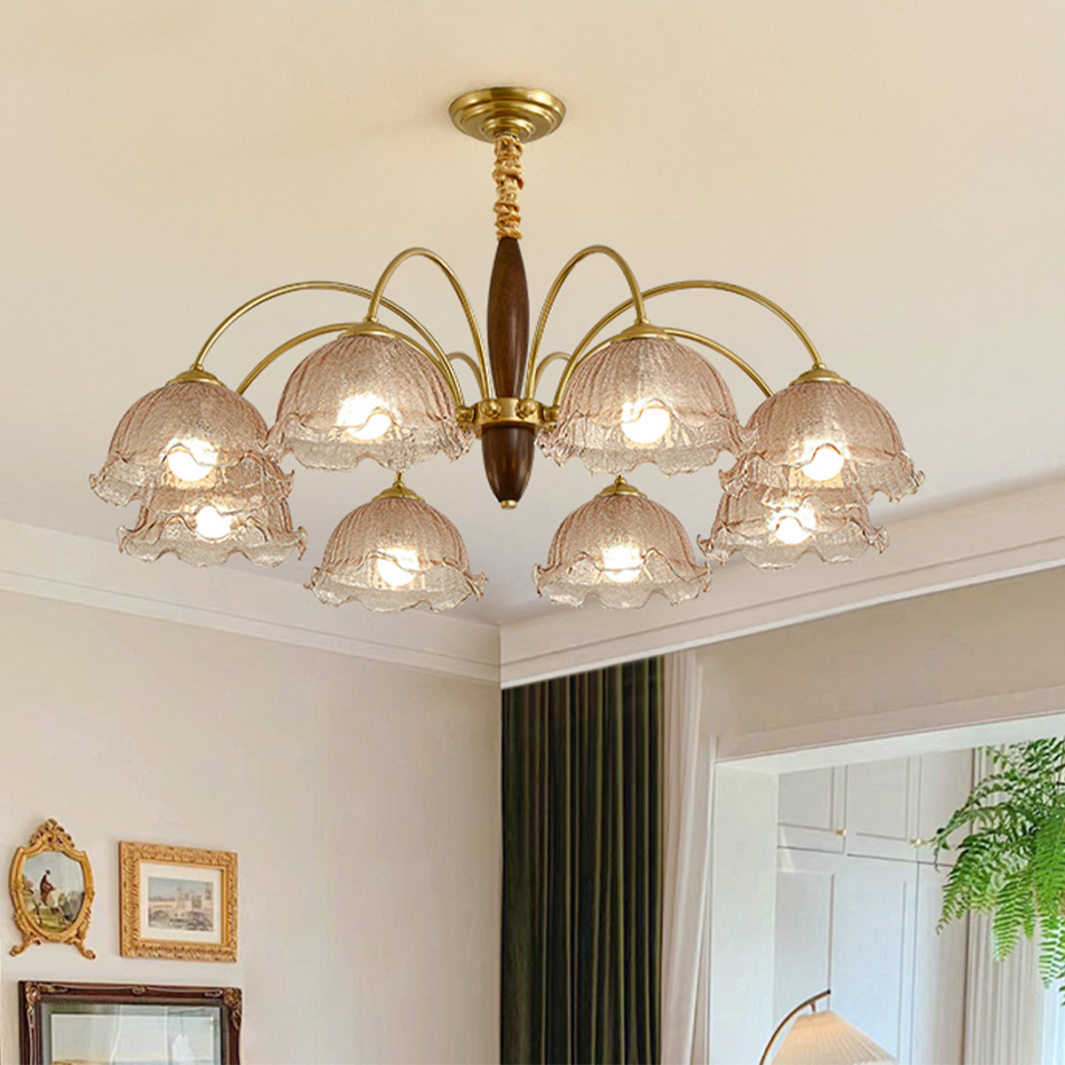 Bloomsbury Market French-Style Vintage Solid Wood Iron Lamp Stand With ...