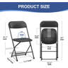 Inbox Zero 6ft Heavy Duty Folding Table With 6 Pack Lightweight Folding ...
