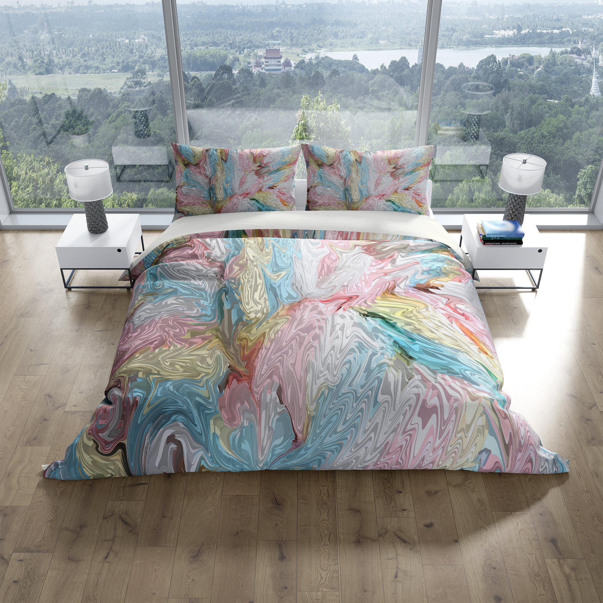 Deja Blue Studios Swirl Duvet Cover Set | Wayfair