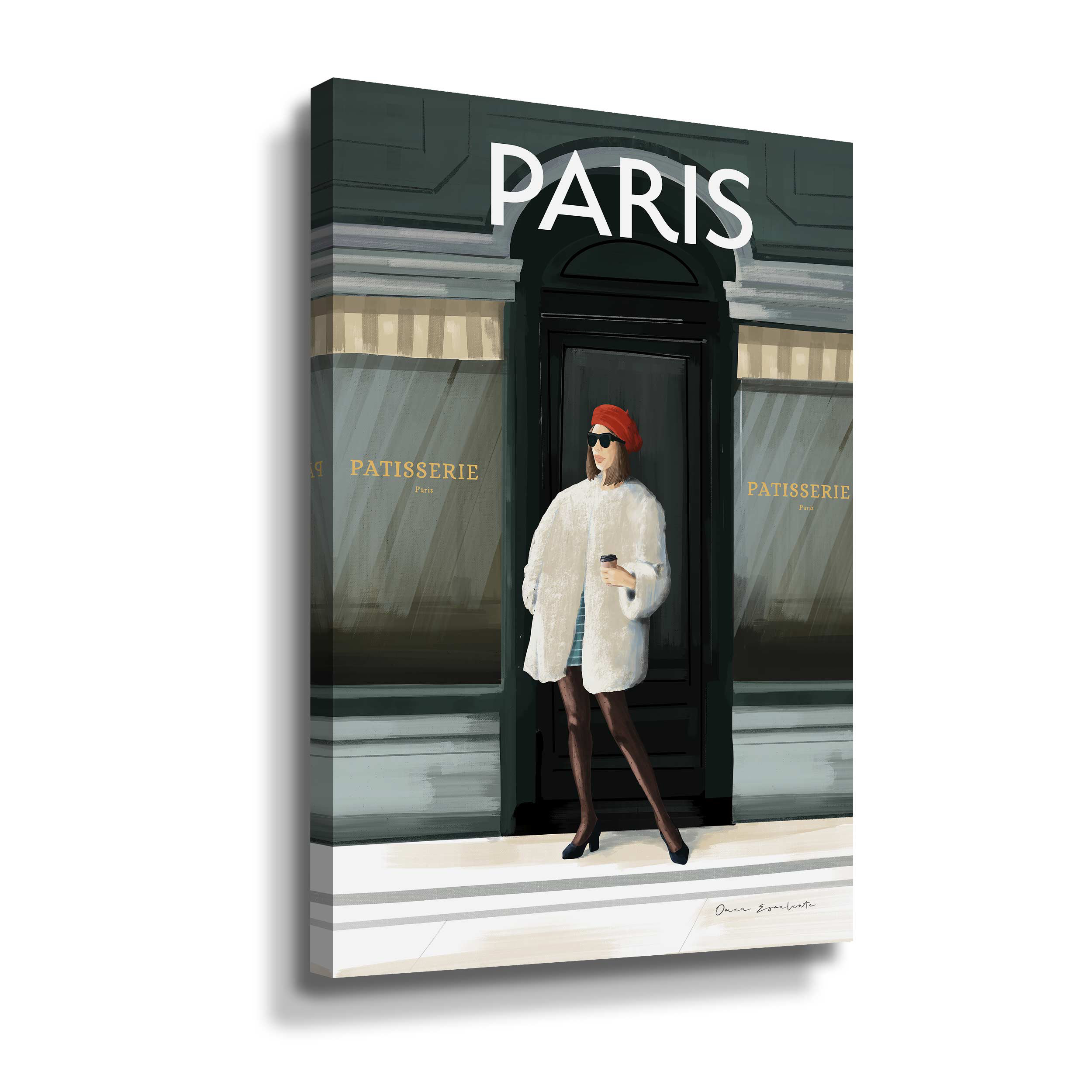 House of Hampton® Girl in Paris II - Painting on Canvas | Wayfair