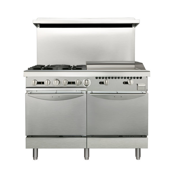 Egles 48" Commercial Stainless Steel Open Burners Gas Range - 168000 ...