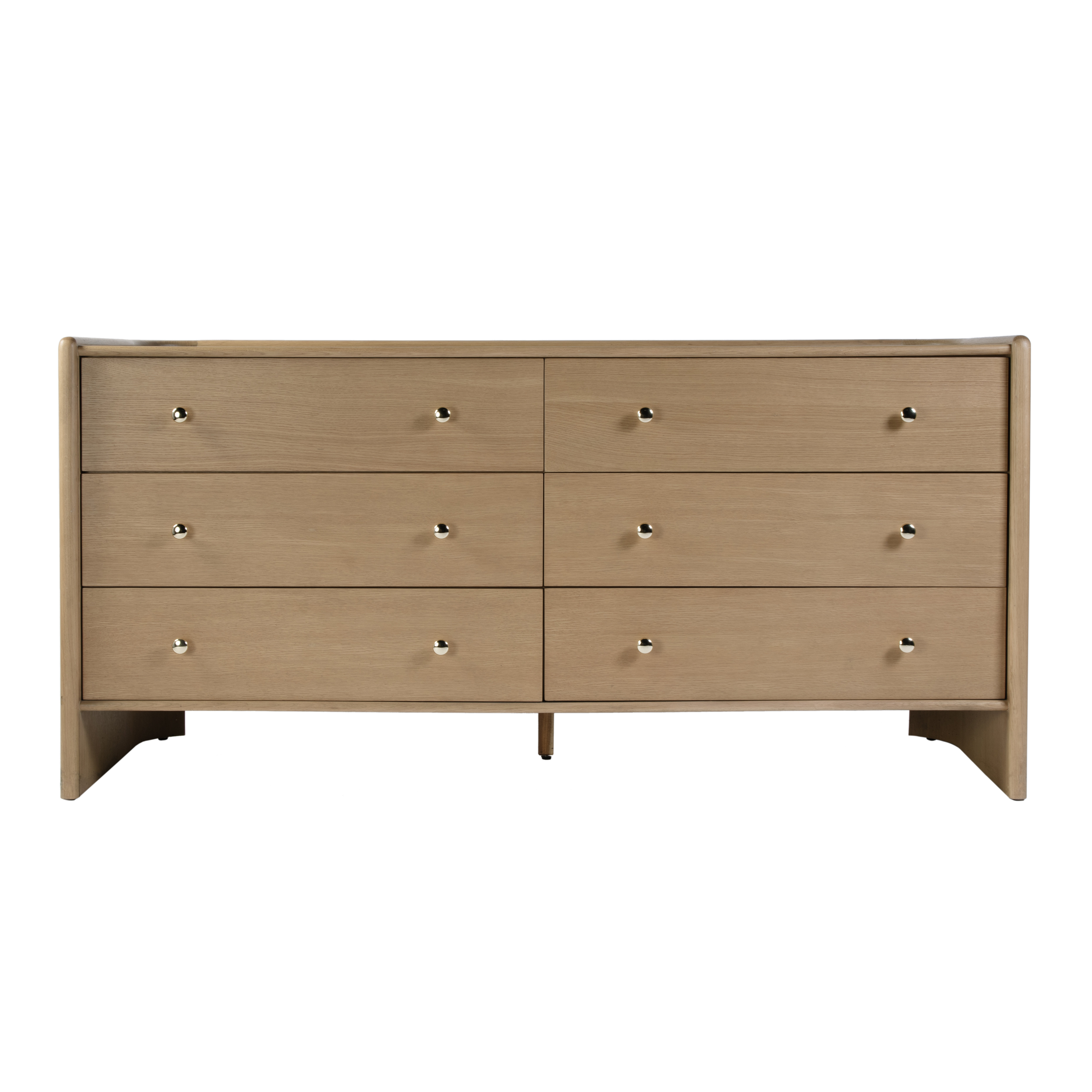 Joss & Main Mallory 6-Drawer Rounded Back Dresser | Joss & Main