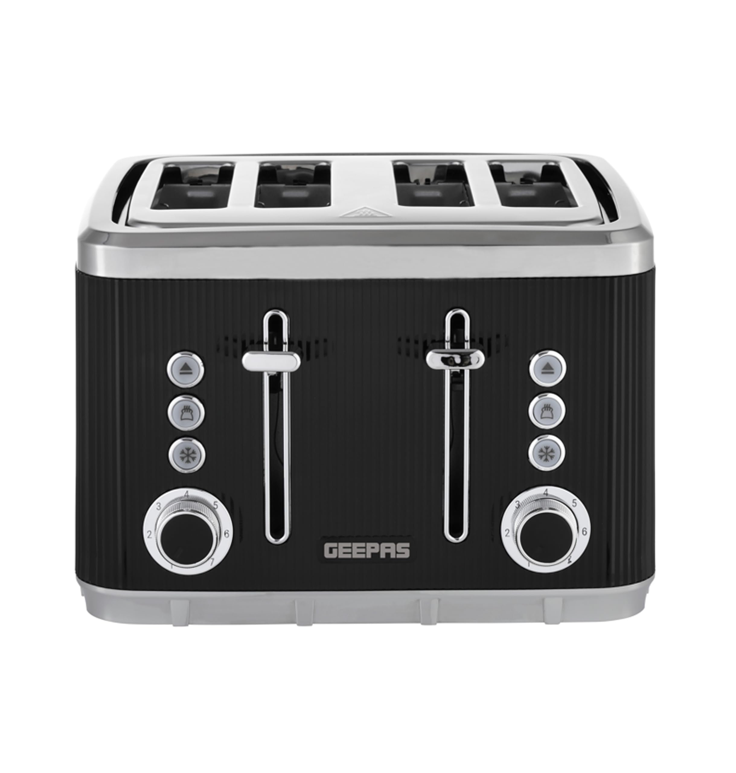 GEEPAS 4 Slice Toaster 7 Browning Levels Eject Defrost Reheat Removable ...