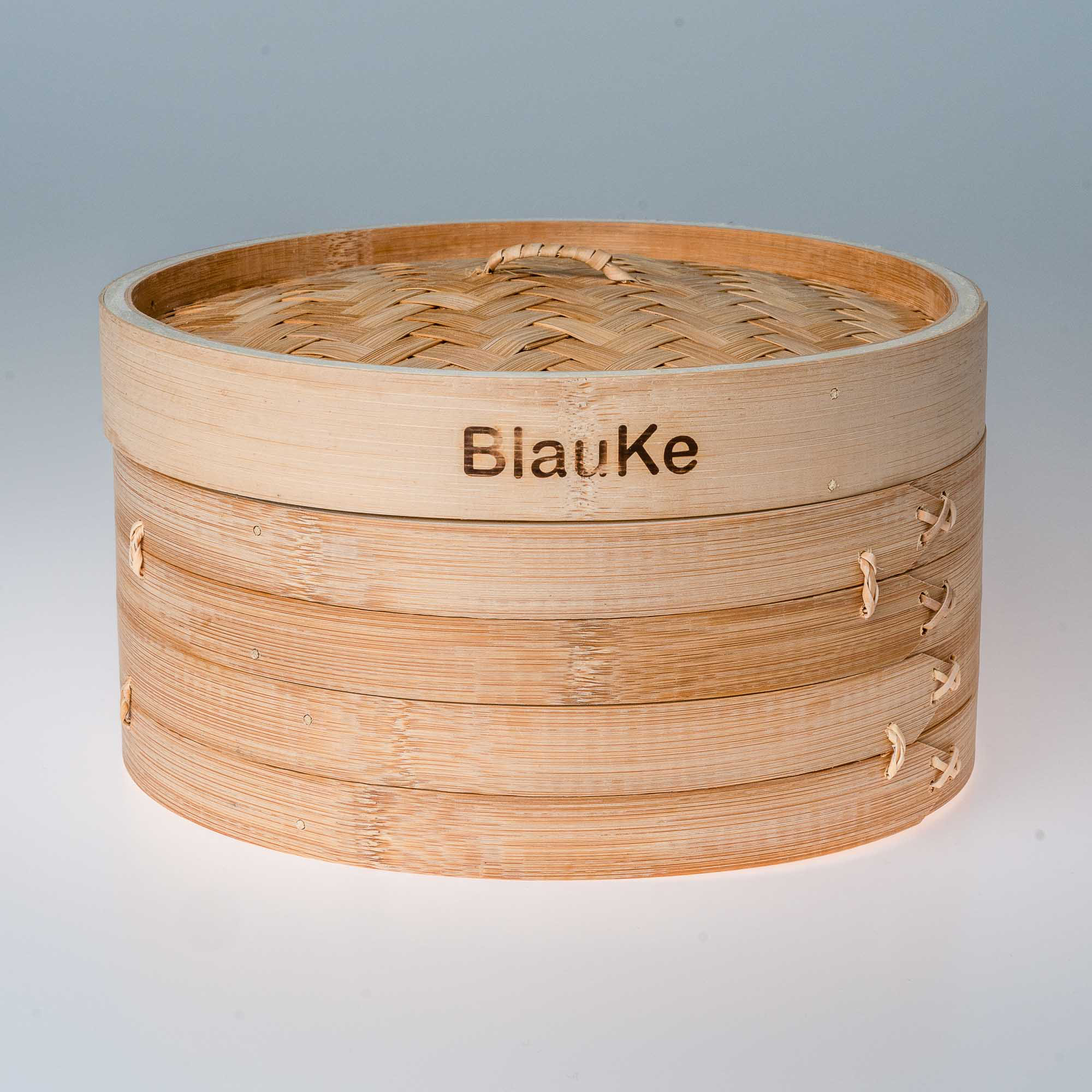 BlauKe 2-Tier Bamboo Steamer for Cooking Dumplings, Vegetables, Meat ...