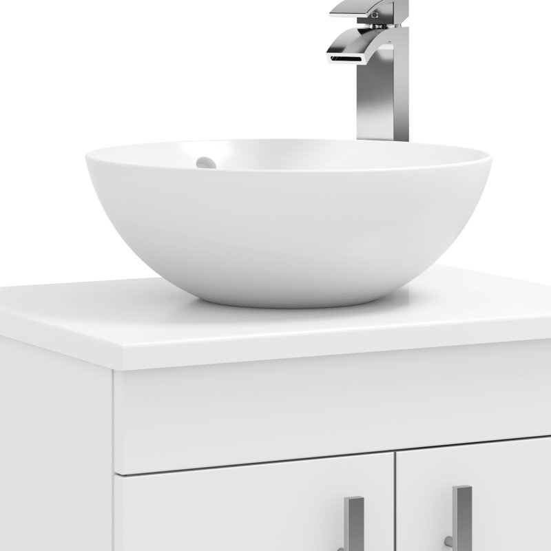 K-Vit Purity 600mm Floor Standing Vanity Unit with Oval Basin and ...