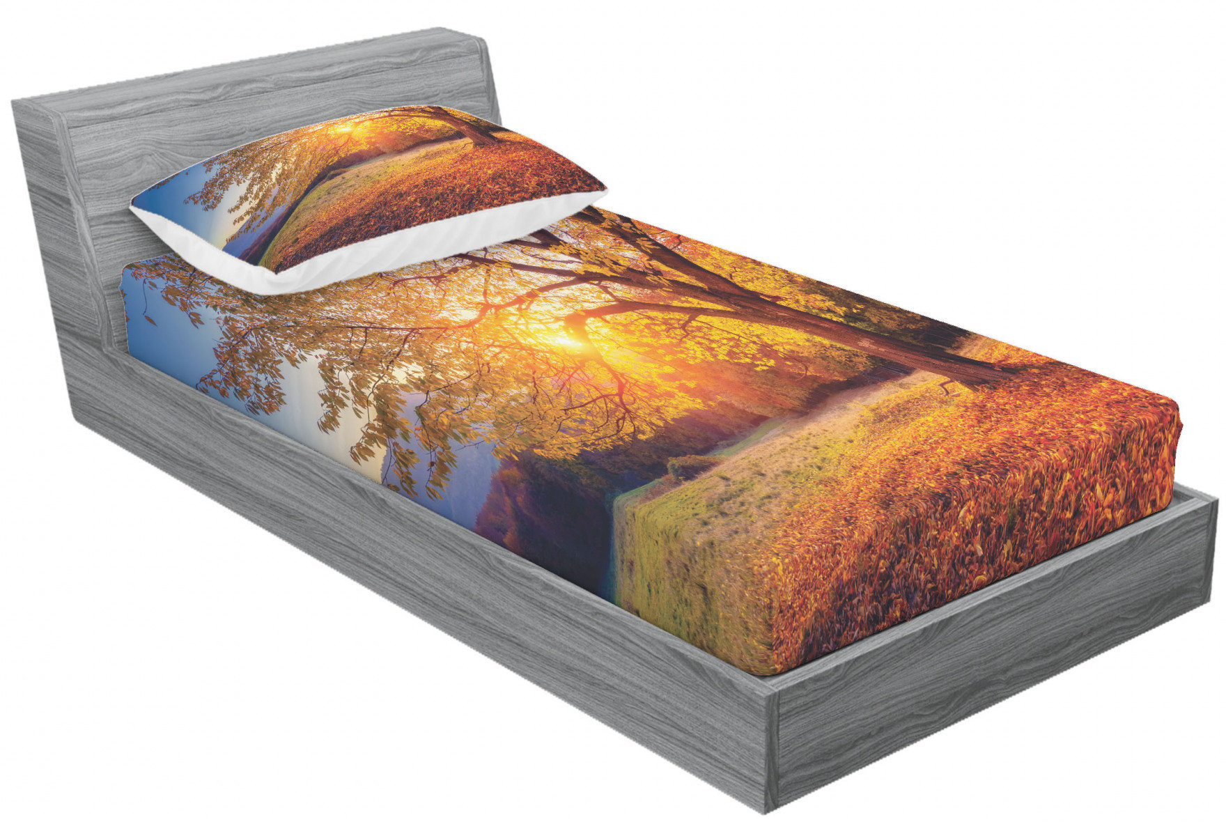 Ambesonne Fall Tree Sheet Set | Wayfair