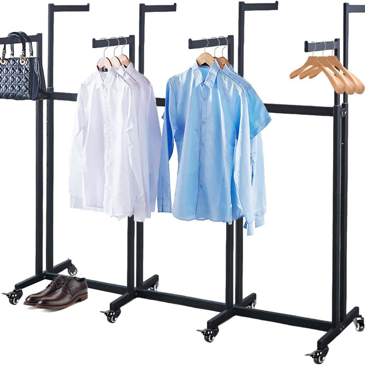 Rebrilliant Floor Standing Metal Garment Rack - Heavy Retail Display ...