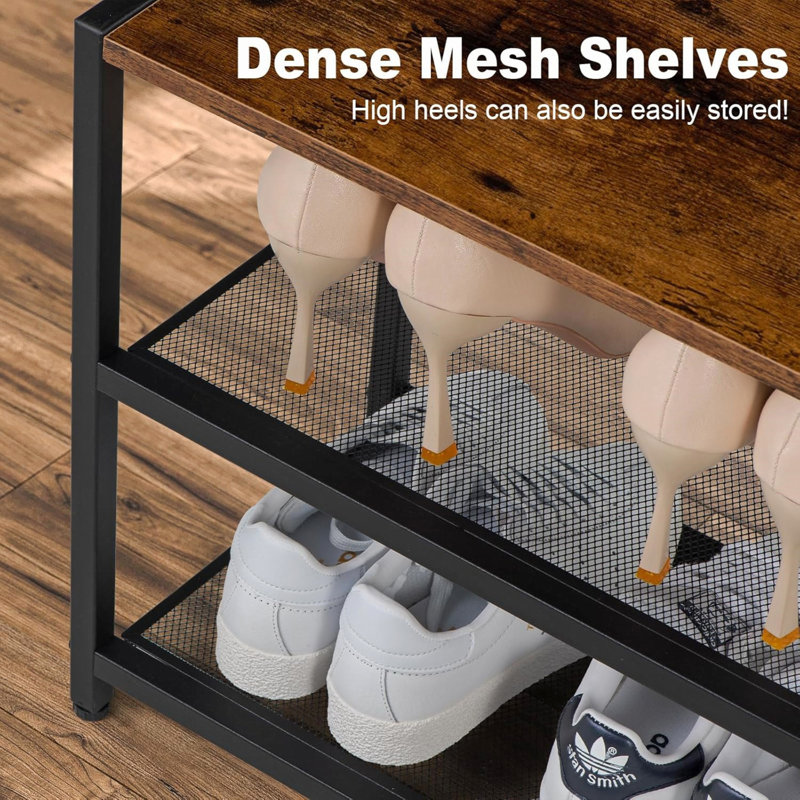 17 Stories Small Shoe Rack For Entryway | Wayfair