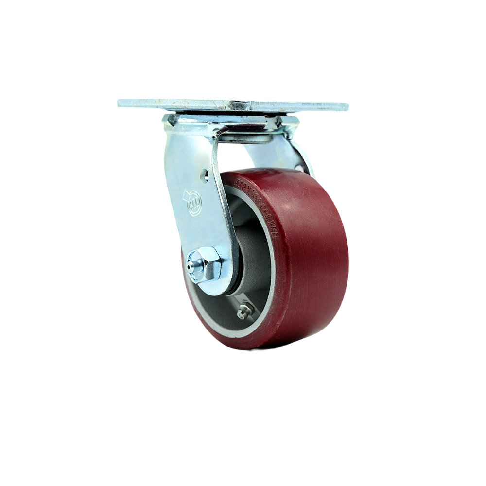 Service Caster Stainless Steel Poly on Aluminum Caster | Wayfair