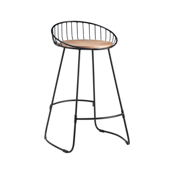 Steelside™ Hanson Counter Stool with Metal Frame & Reviews | Wayfair