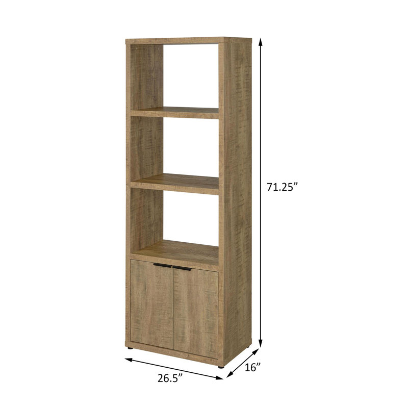 Loon Peak® Kesuan Mango 3-Shelf Bookcase | Wayfair