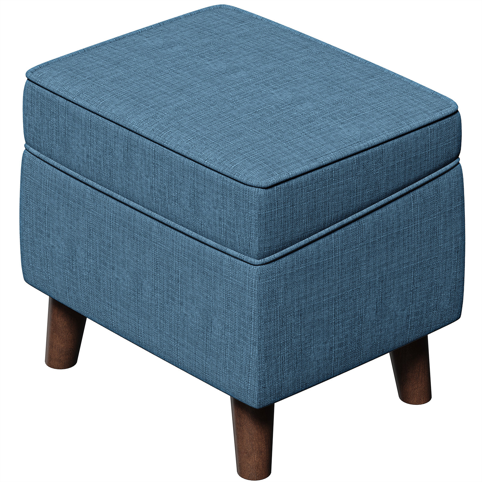 Ebern Designs 18.5" Wide Rectangle Storage Ottoman Stool, Entryway ...