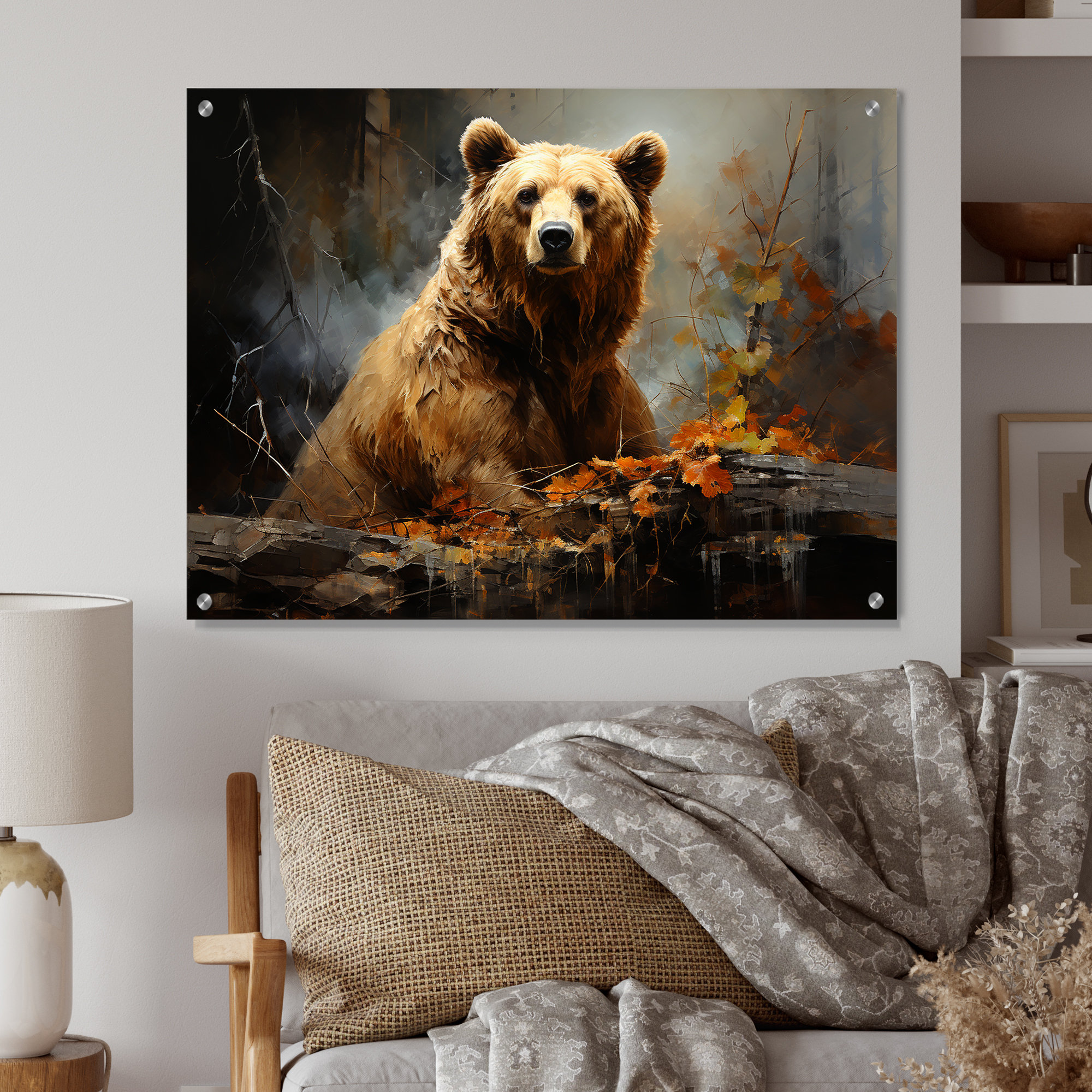 Millwood Pines Bear Bears Boundary II - Bear Acrylic Wall Art For ...