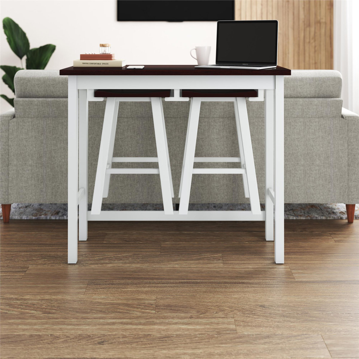 Winston Porter Shirla 3-Piece Hanging Counter Height Dining Stool Set ...