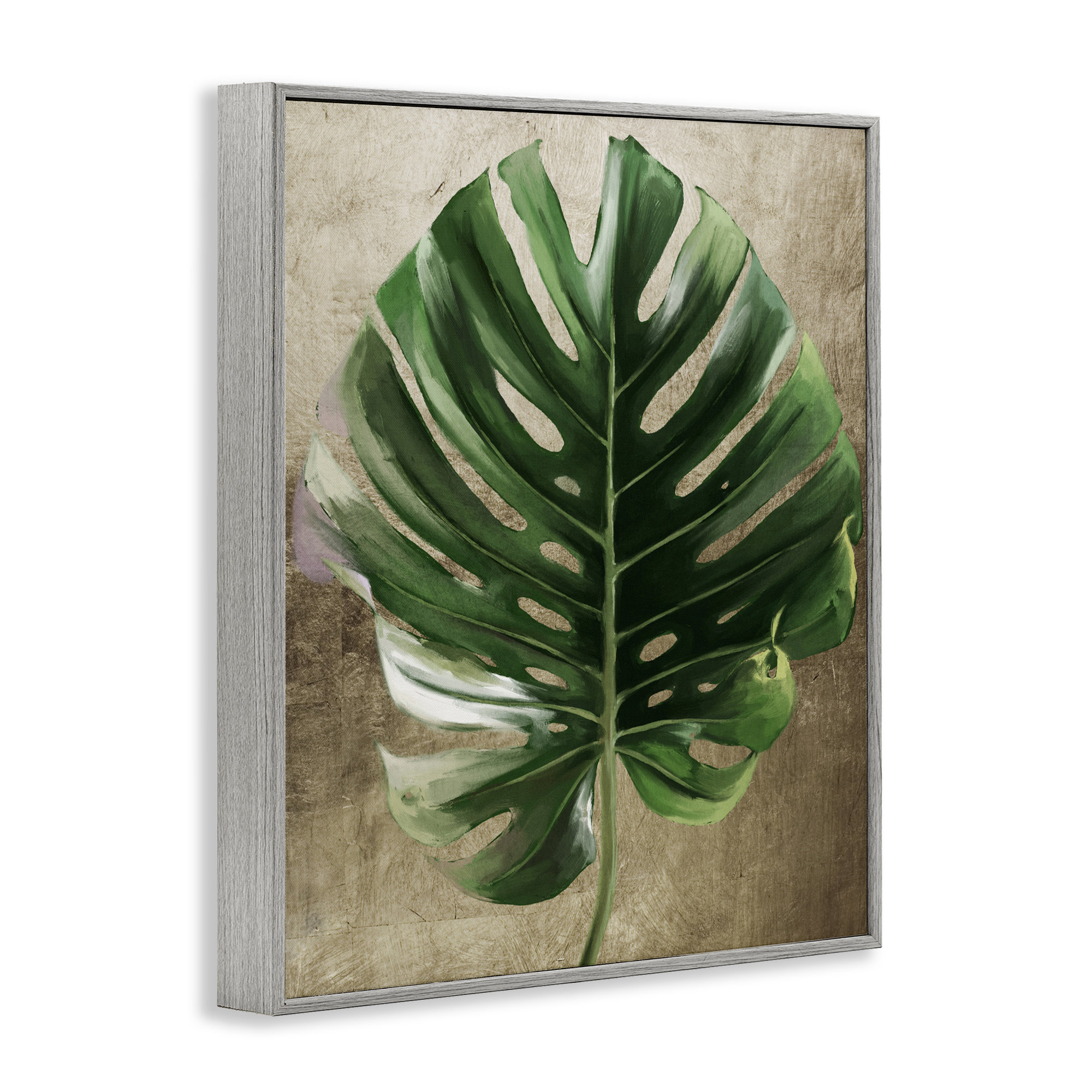 Ebern Designs Earthy Exotic Leaf Framed Giclee, design by Anna ...