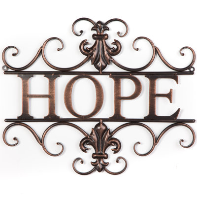 Fleur De Lis Living Keep Hope Wall Décor & Reviews | Wayfair