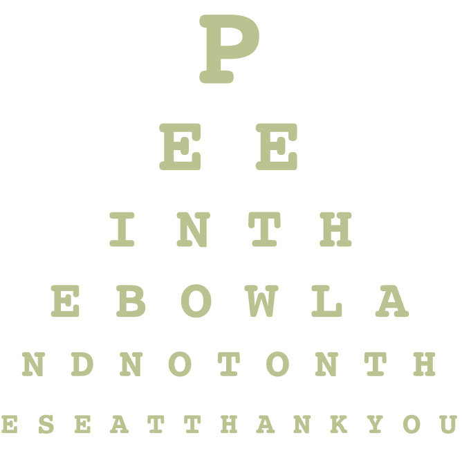 The Decal Guru Eye Chart Bathroom Wall Decal & Reviews | Wayfair