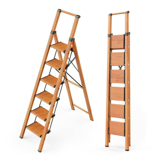 WFX Utility™ 6 - Step Aluminum Folding Small Step Ladder | Wayfair