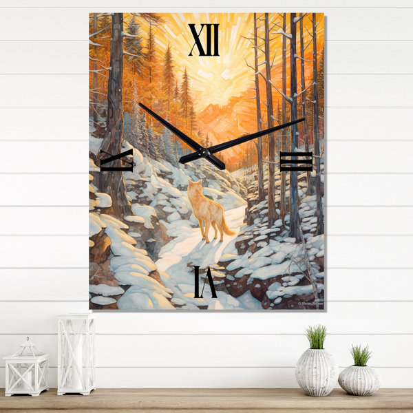 East Urban Home White Wild Wolf In Winter Forest III - Animals Wolf ...