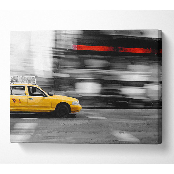 Latitude Run Movement Of The Yellow Cab - Wrapped Canvas Art Prints ...