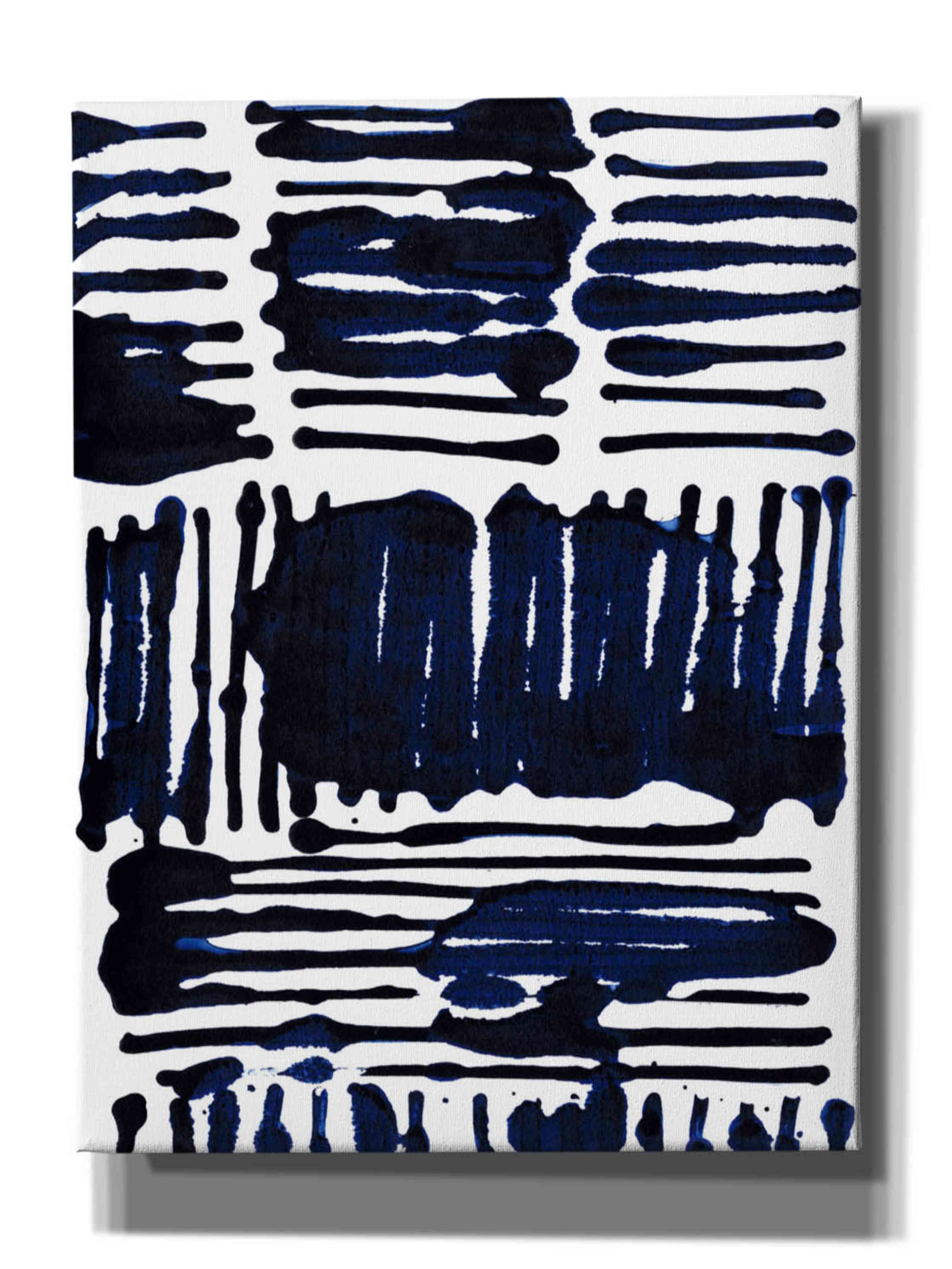 Epic Graffiti Indigo Stripes I by Jodi Fuchs - Wrapped Canvas Graphic ...