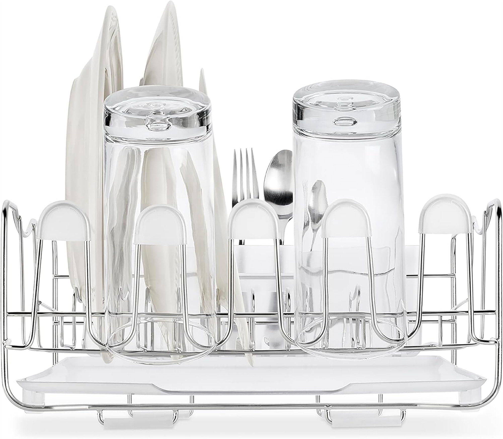 doitbest 3-Piece Stainless Steel Dish Rack For Kitchen Organization And ...