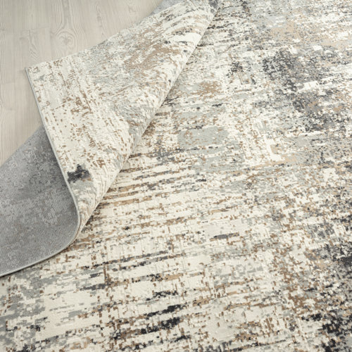 17 Stories Broshous Gray/Brown Rug & Reviews | Wayfair