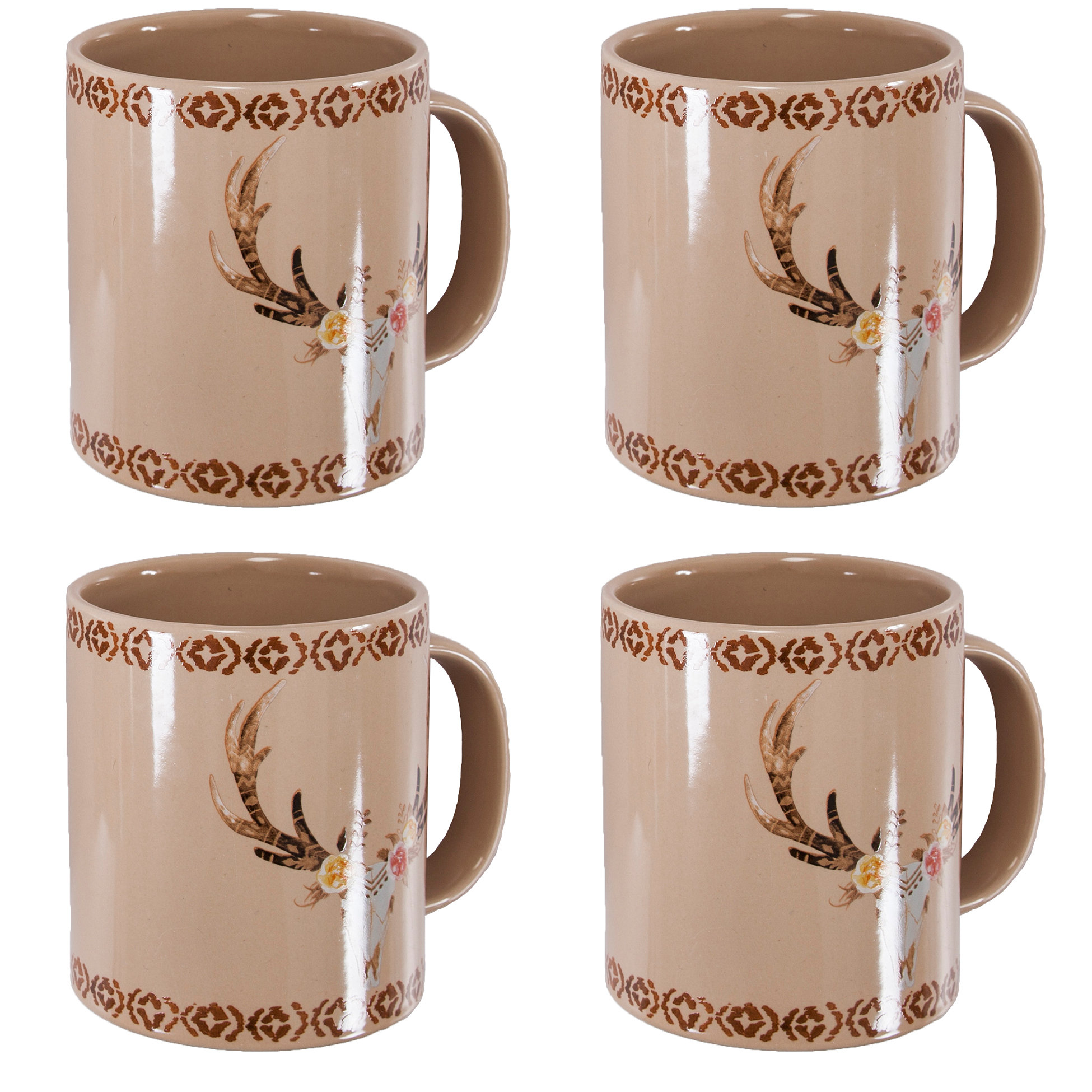 Paseo Road by HiEnd Accents Tasse à café Skull and Floral Design ...