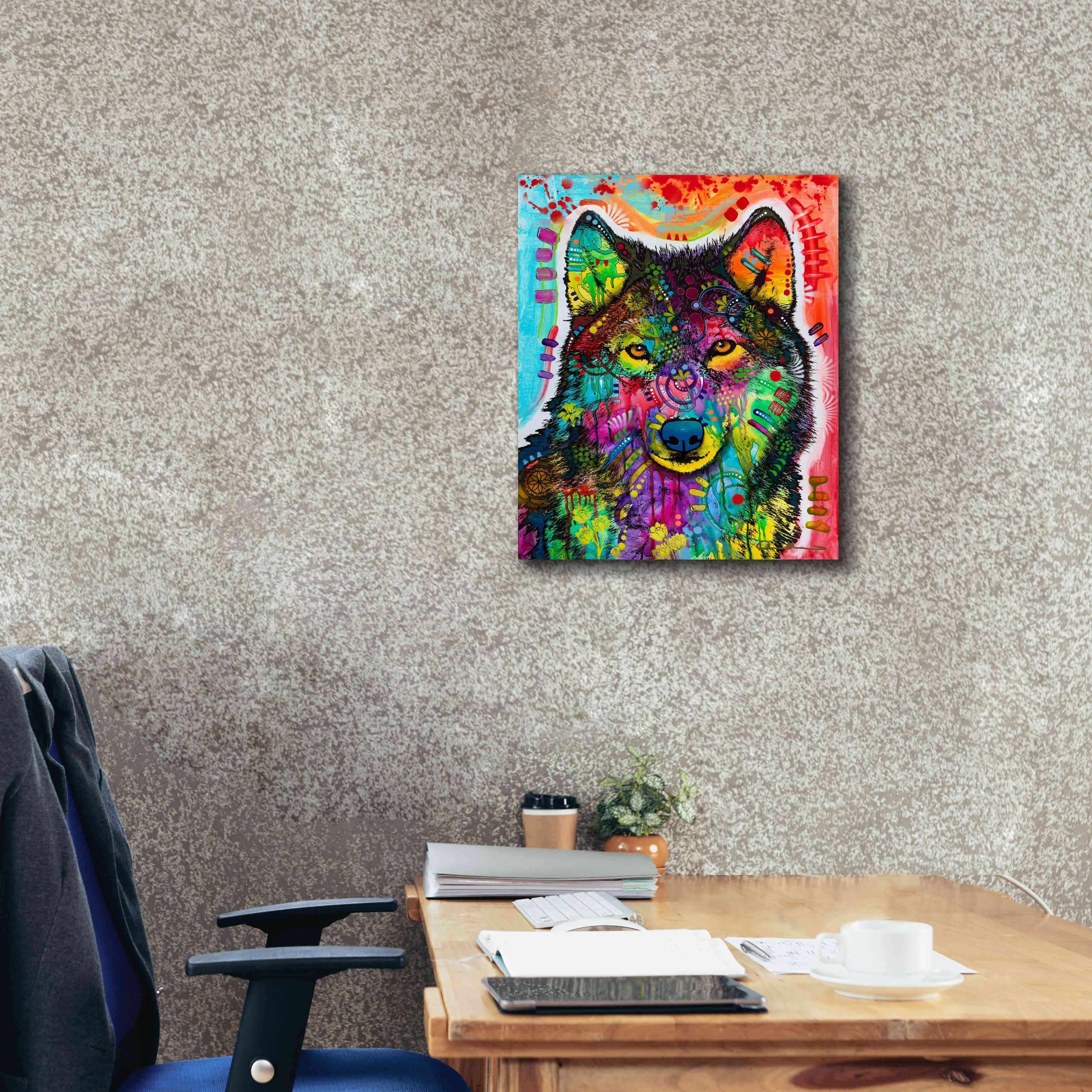 Millwood Pines " Wolf 3 " by Dean Russo Painting Print | Wayfair