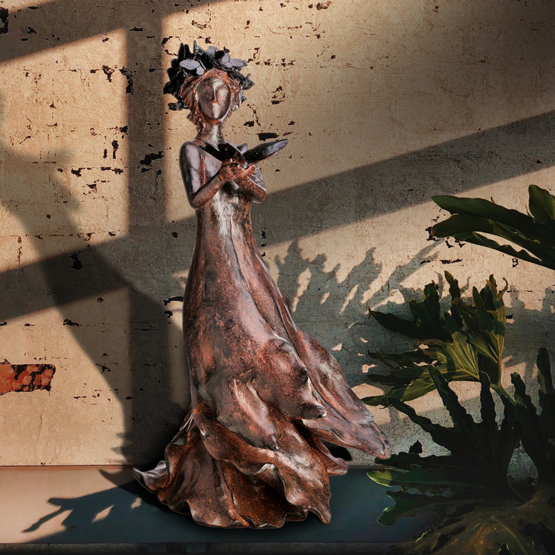 Arlmont & Co. Christepher Butterfly Garden Fairy Statue | Wayfair