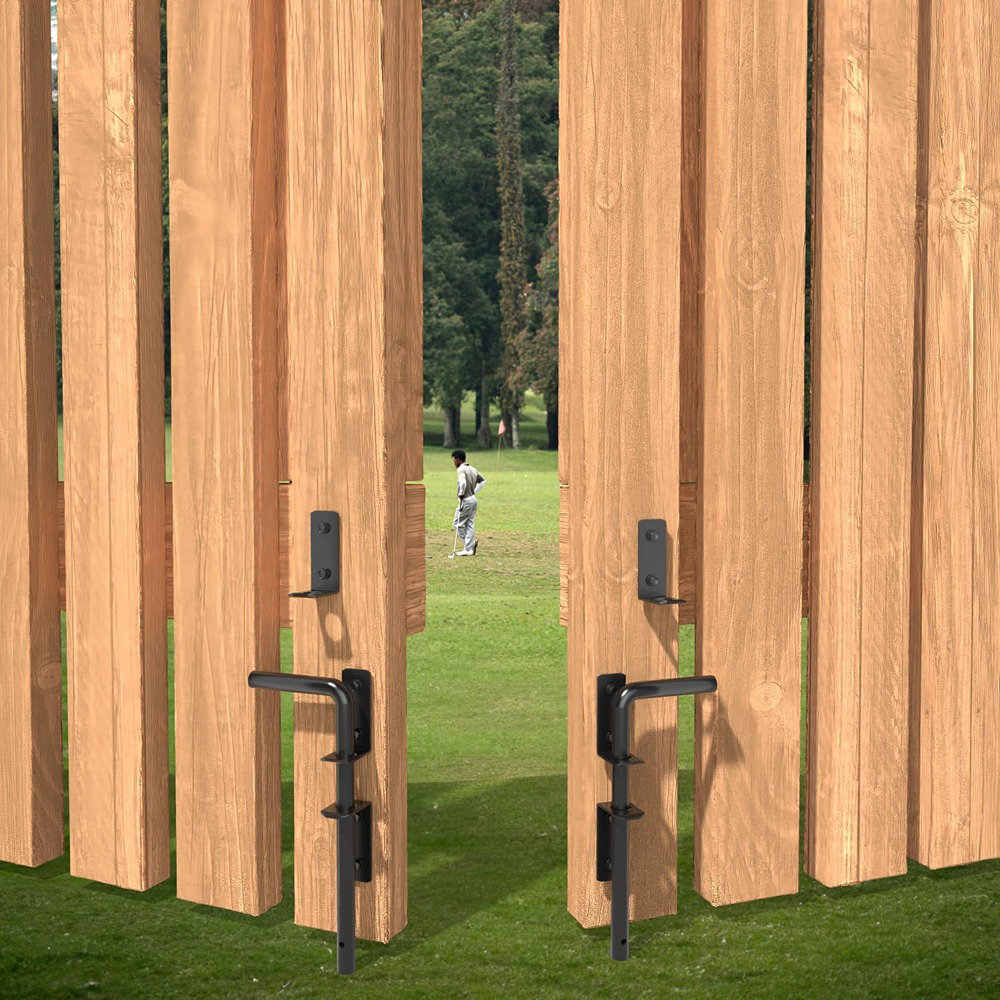 MAXAYA 12" Cane Bolts For Gates Ground Gate Latch For Wooden Metal Gate ...