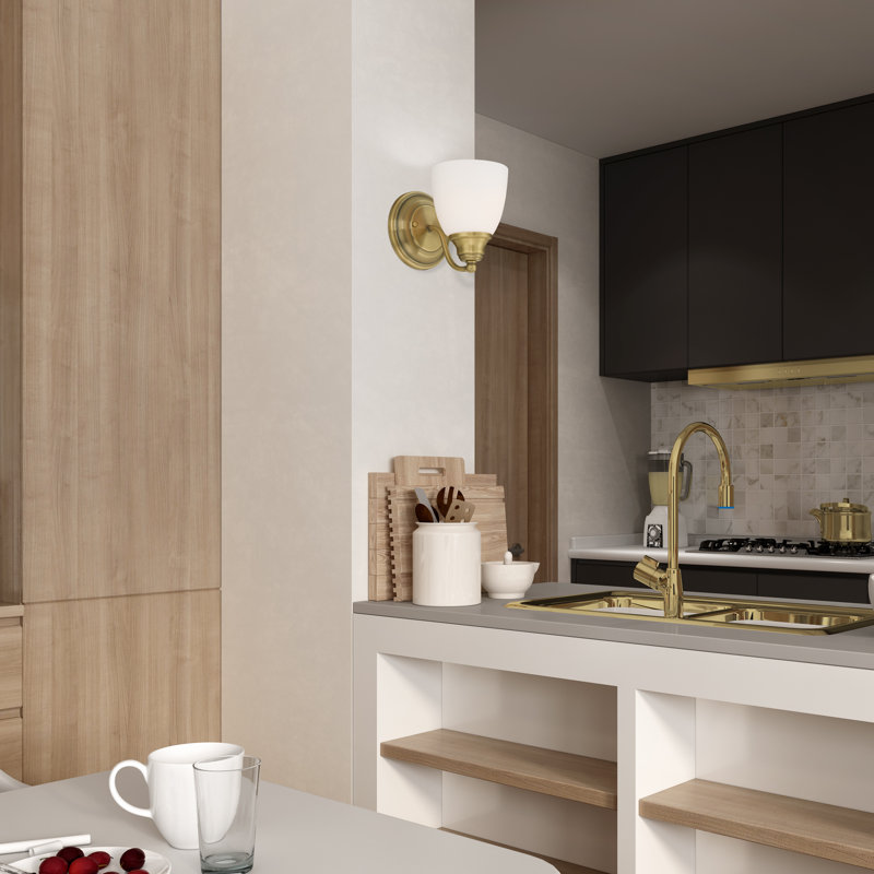 Lark Manor™ Mayday 1 - Light Dimmable Armed Sconce & Reviews | Wayfair