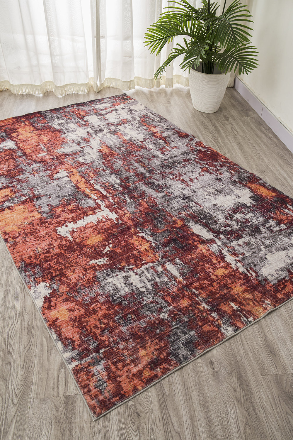 17 Stories Rectangle Dushon Area Rug with Non-Slip Backing - Wayfair Canada
